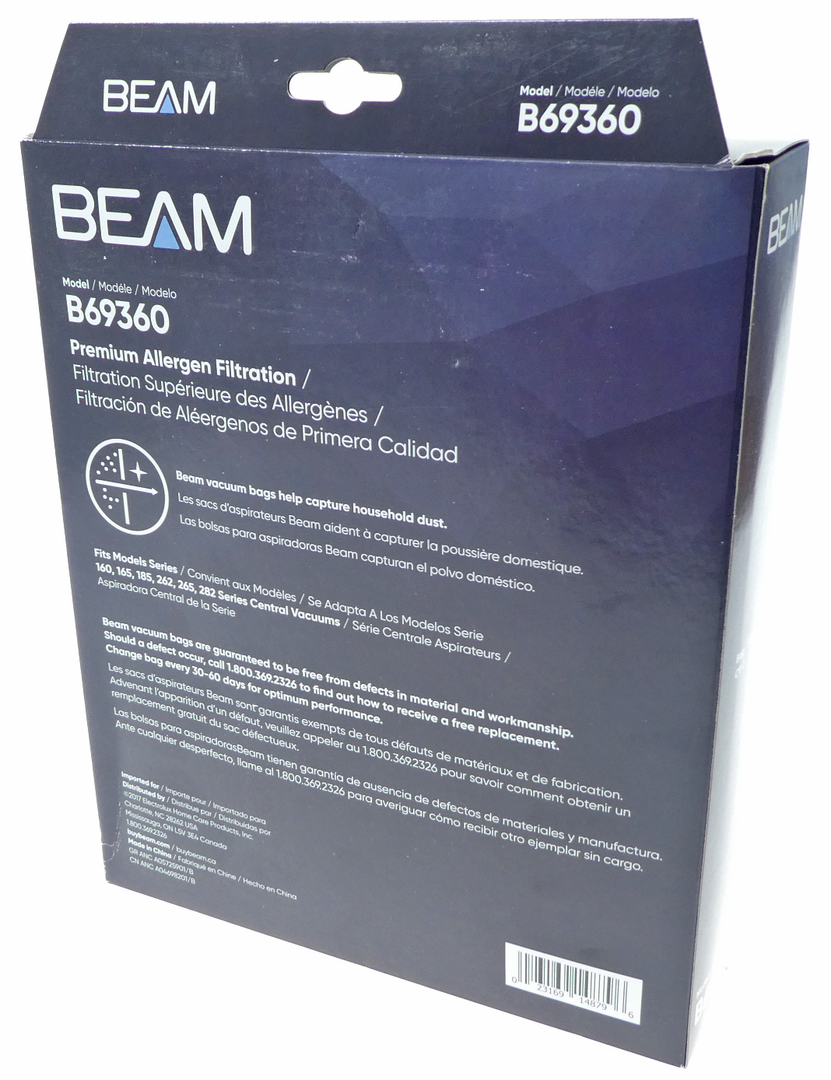 Beam pölypussit 3kpl BM165, BM265 (6907398) CV-1 - fhp.fi ...