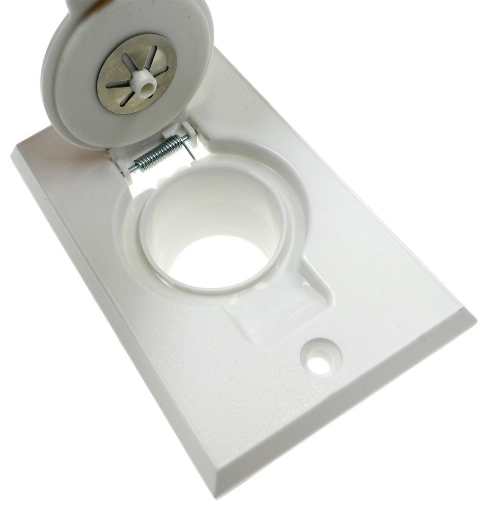 Central vacuum wall inlet, white - fhp.fi - appliance spare parts