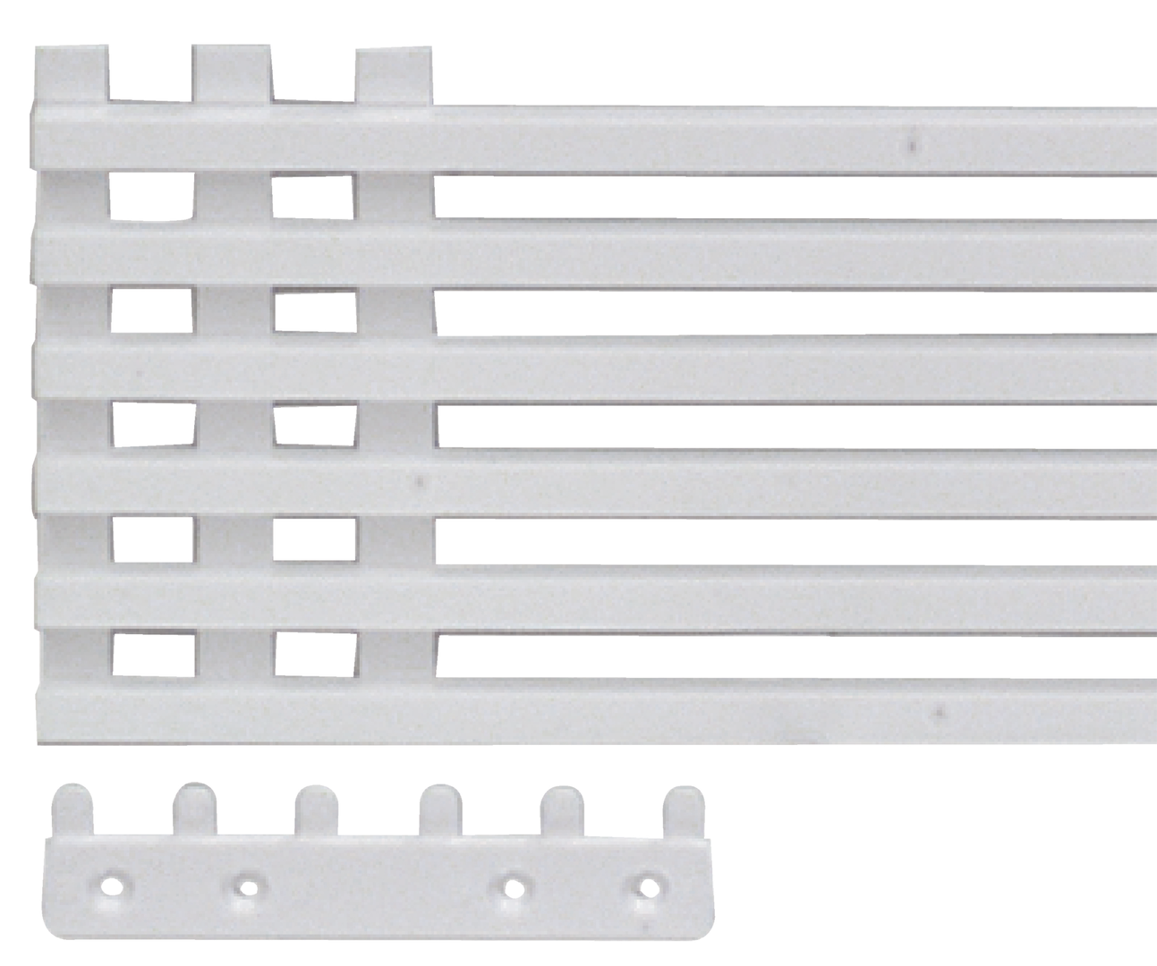 White grille for fridge 60x11cm - fhp.fi - appliance spare parts