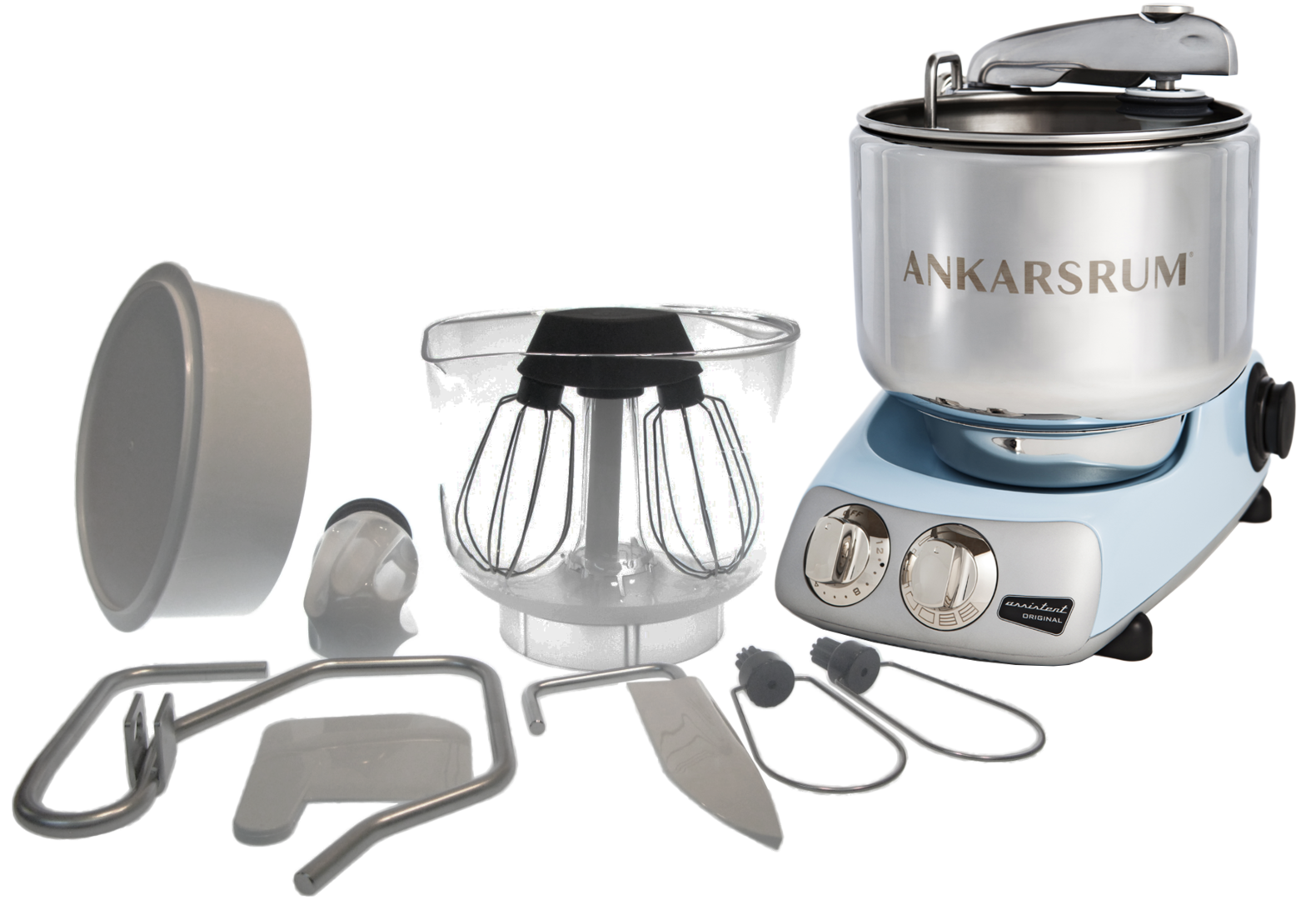 Ankarsrum Original Multifunction Mixer, Pearl Blue (2300102) - fhp.fi ...
