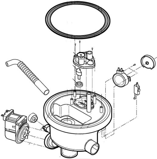LG Dishwasher sump, complete - fhp.fi - appliance spare parts