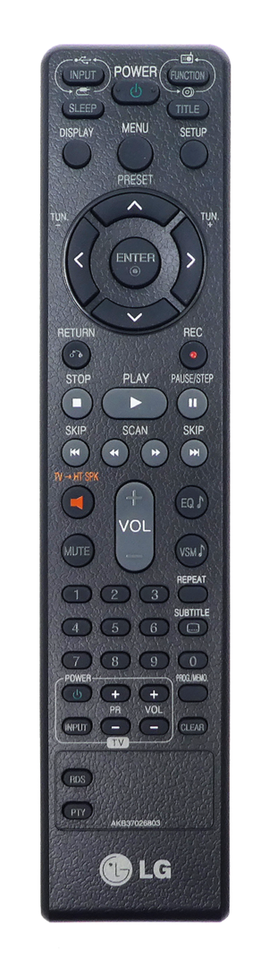 LG home theater remote controller AKB37026803 - fhp.fi - appliance ...