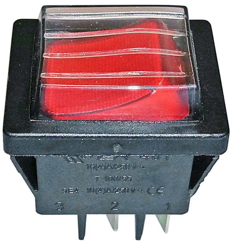Power switch with rubber protection red 22x30mm - fhp.fi - appliance ...