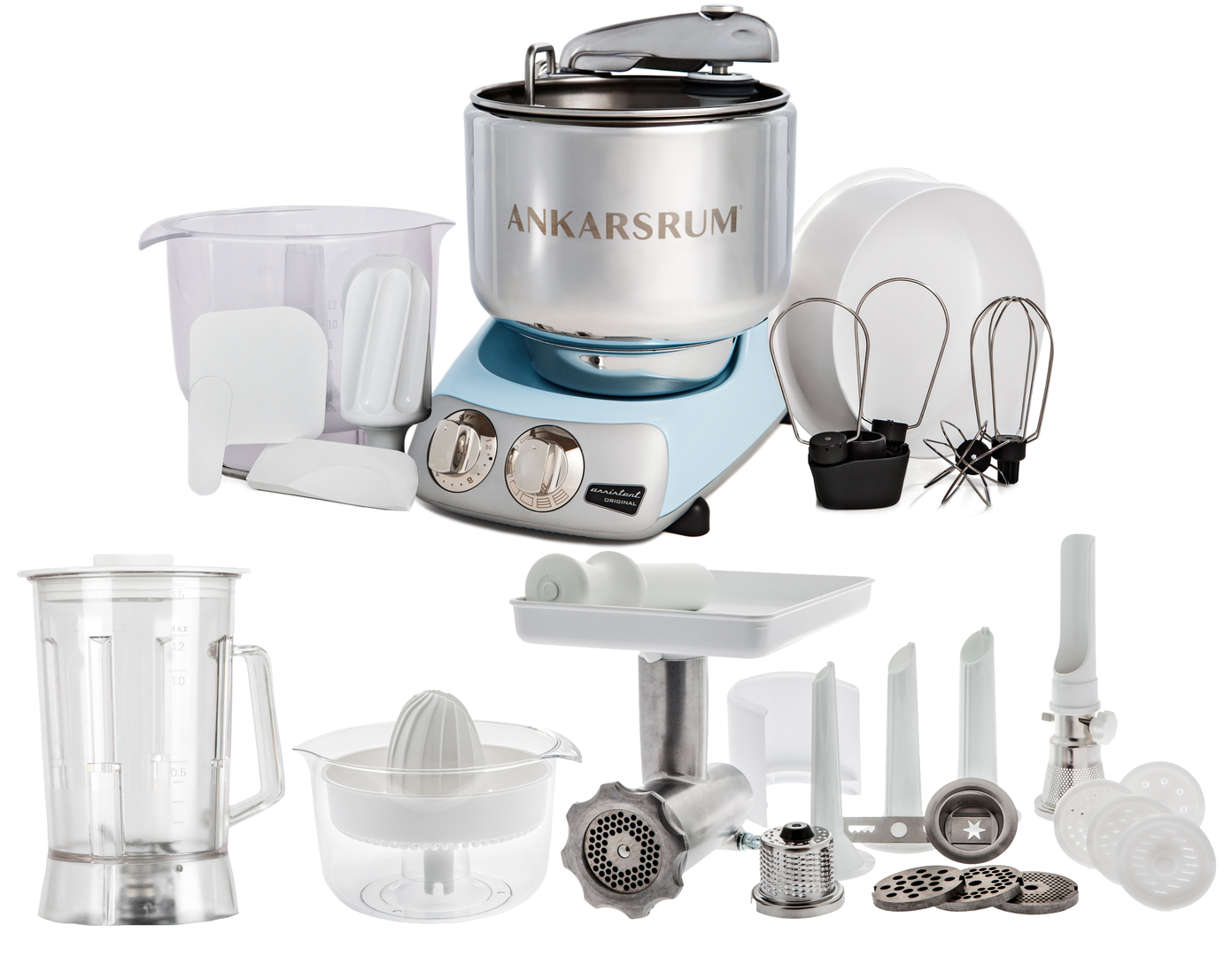 Ankarsrum Original AKM6290PB mixer, pearl blue (2300102) - fhp.fi ...