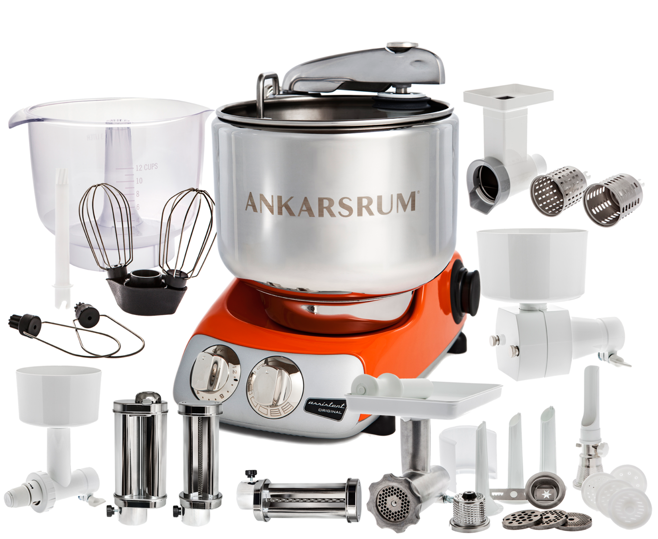 Ankarsrum Original Total mixer, Orange (2300109) - fhp.fi - appliance ...