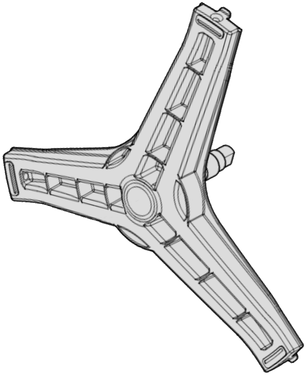 Samsung washing machine drum axle WD0/WD7 - fhp.fi - appliance spare parts