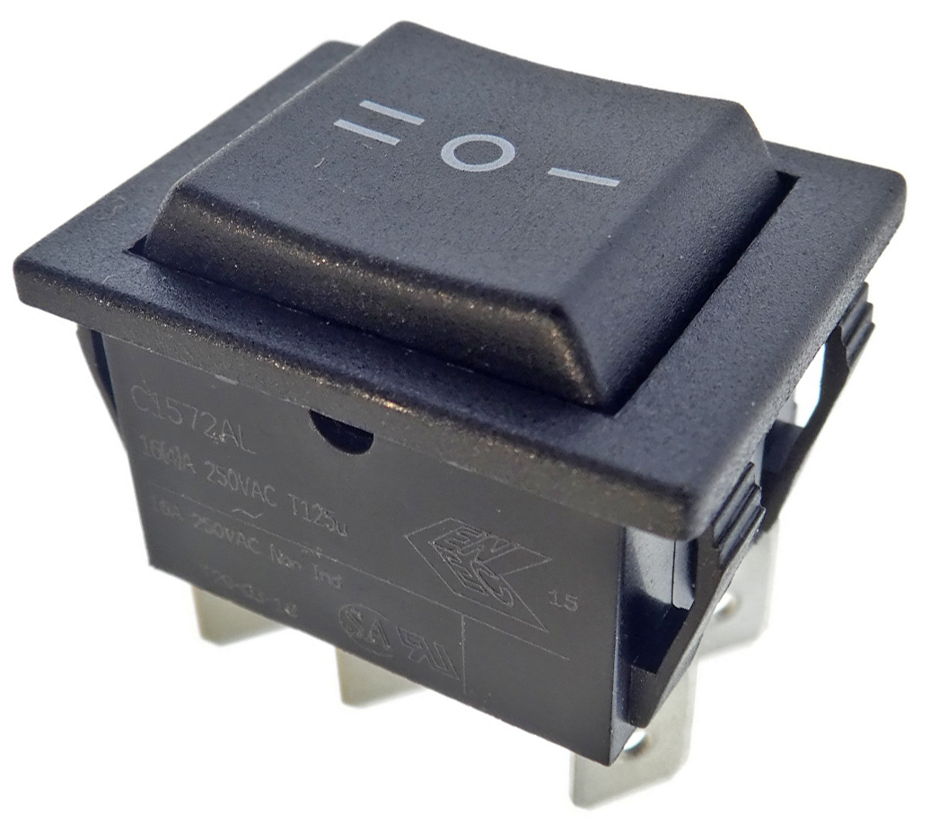 Start rocker switch 1-0-2 16A 23x30mm - fhp.fi - appliance spare parts