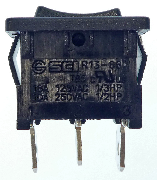 Start rocker switch 1-0-2 10A 12,5x18mm - fhp.fi - appliance spare parts