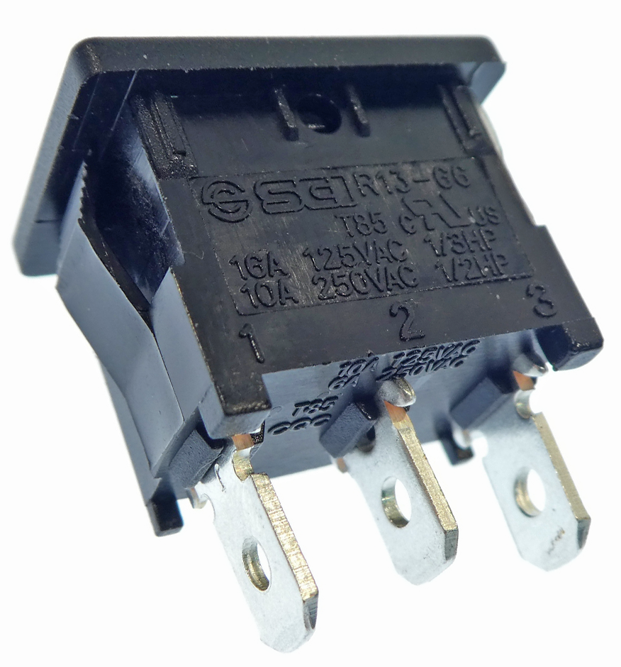 Start rocker switch 1-0-2 10A 12,5x18mm - fhp.fi - appliance spare parts