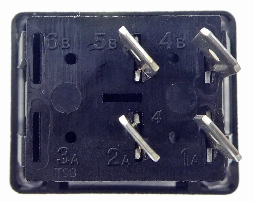 Rocker switch 16A 250V black, shield - fhp.fi - appliance spare parts