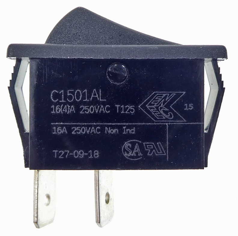 Rocker switch OFF-(ON) 16A 250V 30x11mm - fhp.fi - appliance spare parts