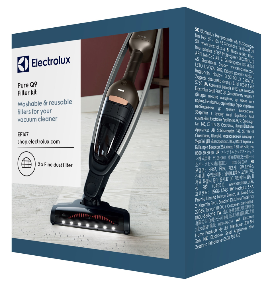 Electrolux PURE Q9 Filter kit EF167 - fhp.fi - appliance spare parts