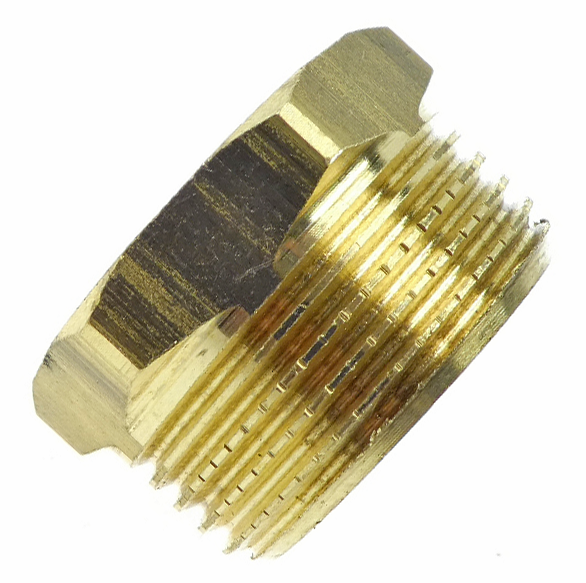 Brass plug 3/4" male thread - fhp.fi - appliance spare parts