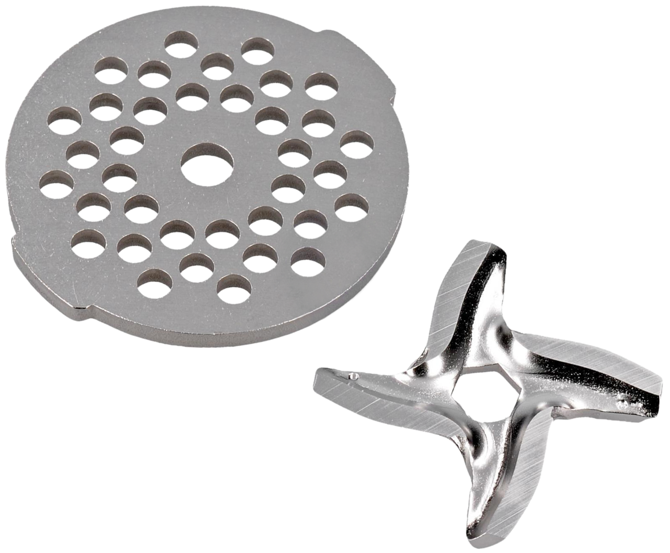 Moulinex meat mincer blade (hex hole) & hole disc - fhp.fi - appliance ...