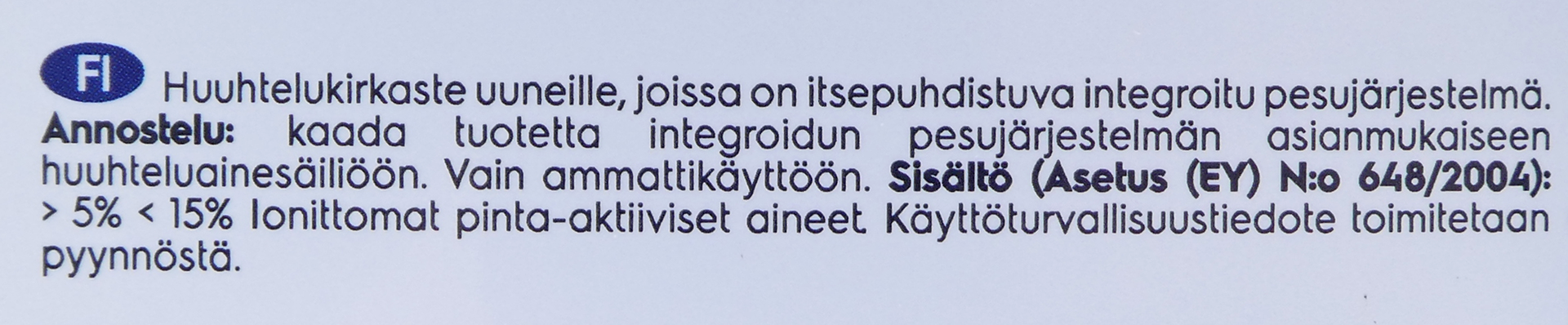 Electrolux C20 oven rinse aid 2 x 5L - fhp.fi - appliance spare parts
