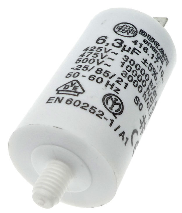 Ducati capacitor 6,3µF - fhp.fi - appliance spare parts