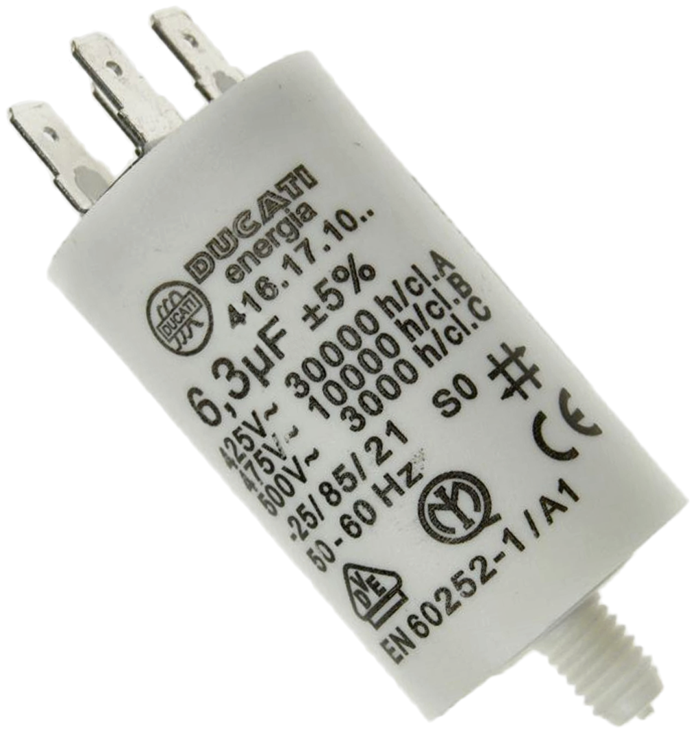 Ducati capacitor 6,3µF - fhp.fi - appliance spare parts