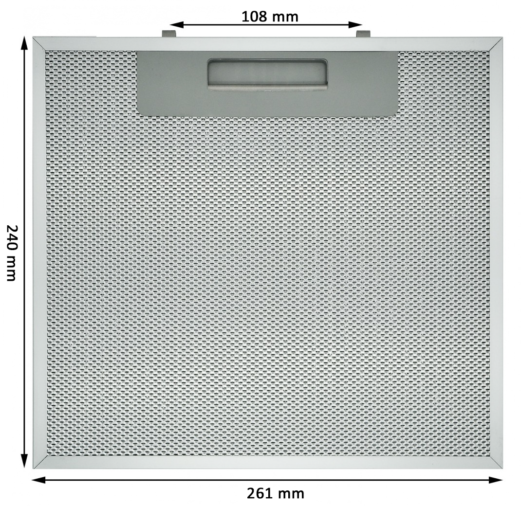 Faber grease filter 261x240x8mm - fhp.fi - appliance spare parts