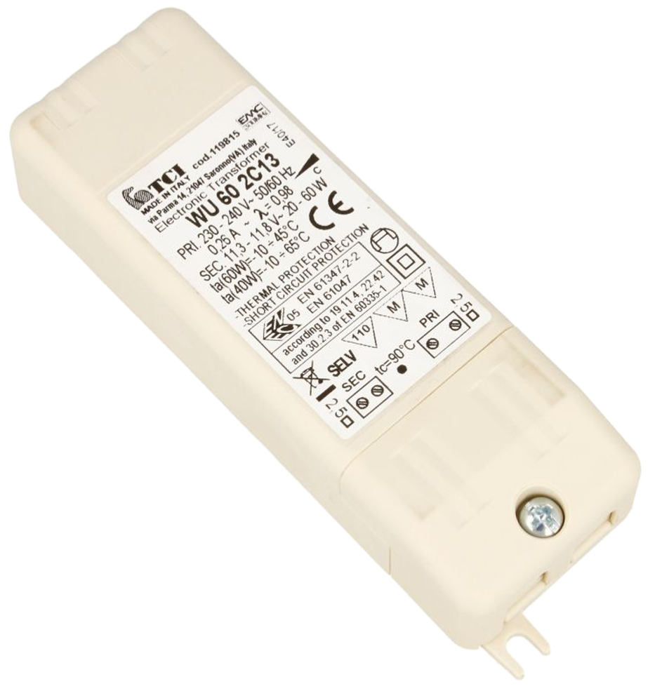 TCI WU602C13 12v ac 60W light transformer (W513534) - fhp.fi ...