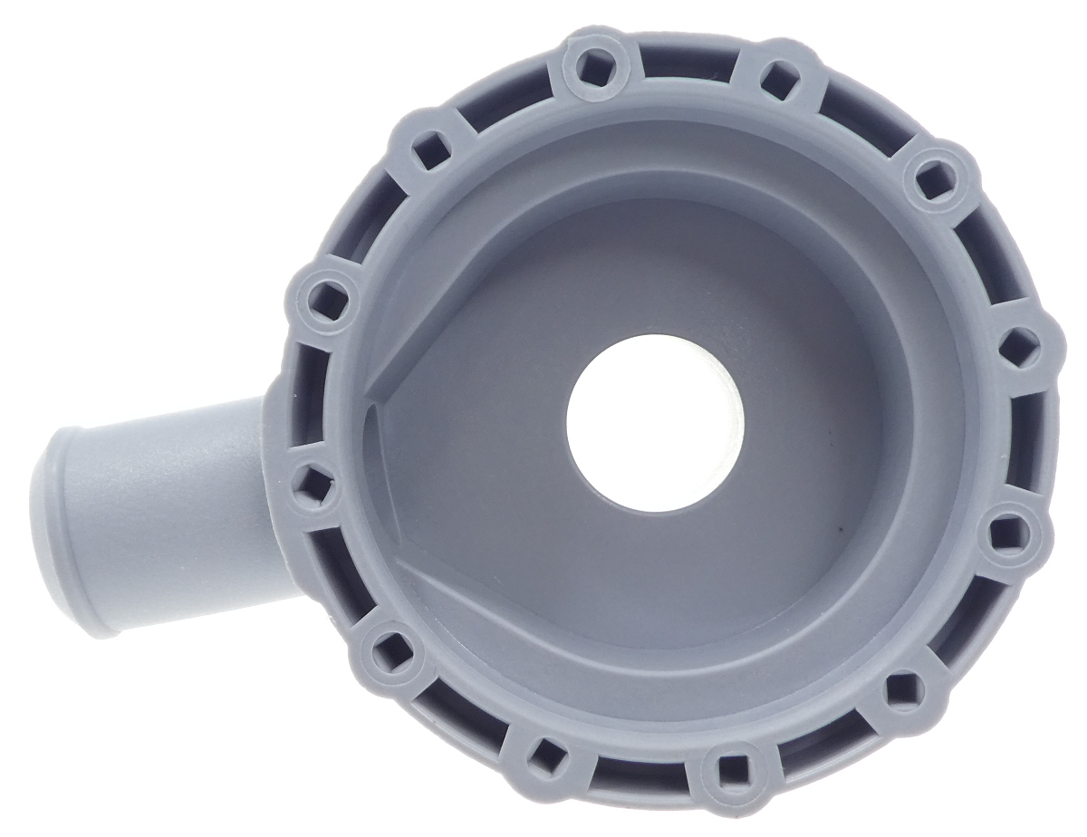 Drain pump housing 24/22mm - fhp.fi - appliance spare parts