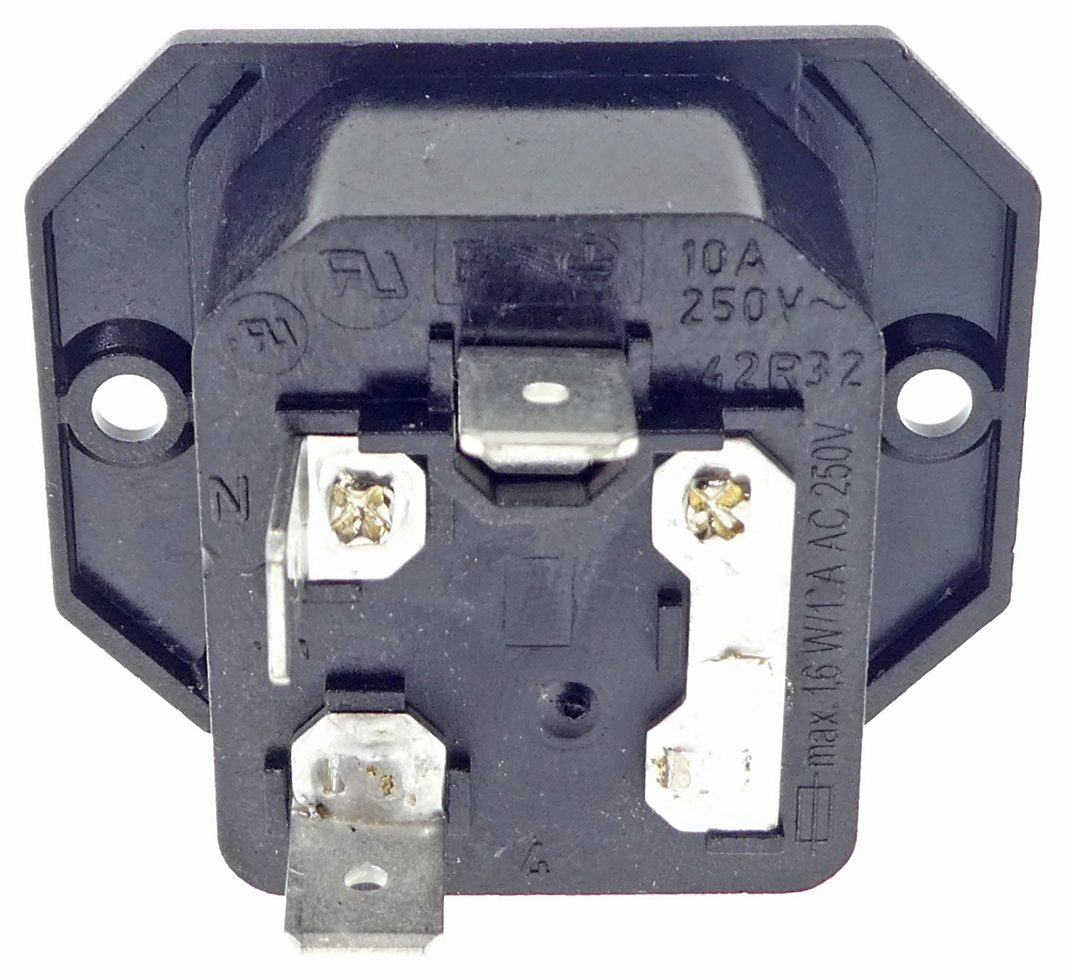 Power inlet IEC C14, 5x20 fuse box - fhp.fi - appliance spare parts