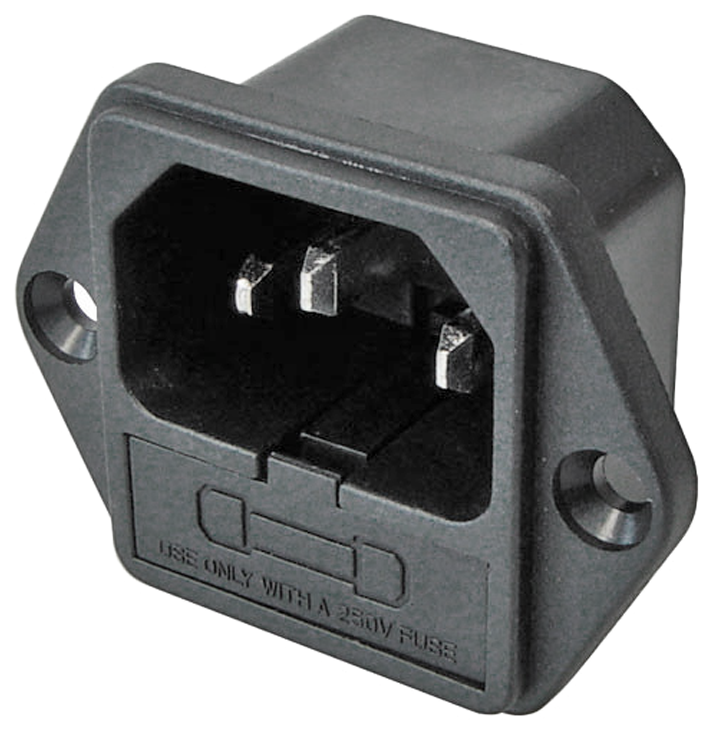 Power inlet IEC C14, 5x20 fuse box - fhp.fi - appliance spare parts
