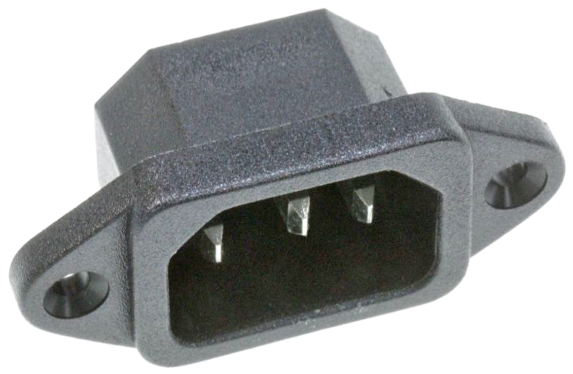 Power inlet IEC C14, solder connections - fhp.fi - appliance spare parts