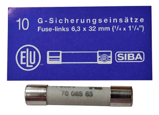 Tube fuse 6,3x32mm 8A T, 10pcs - fhp.fi - appliance spare parts