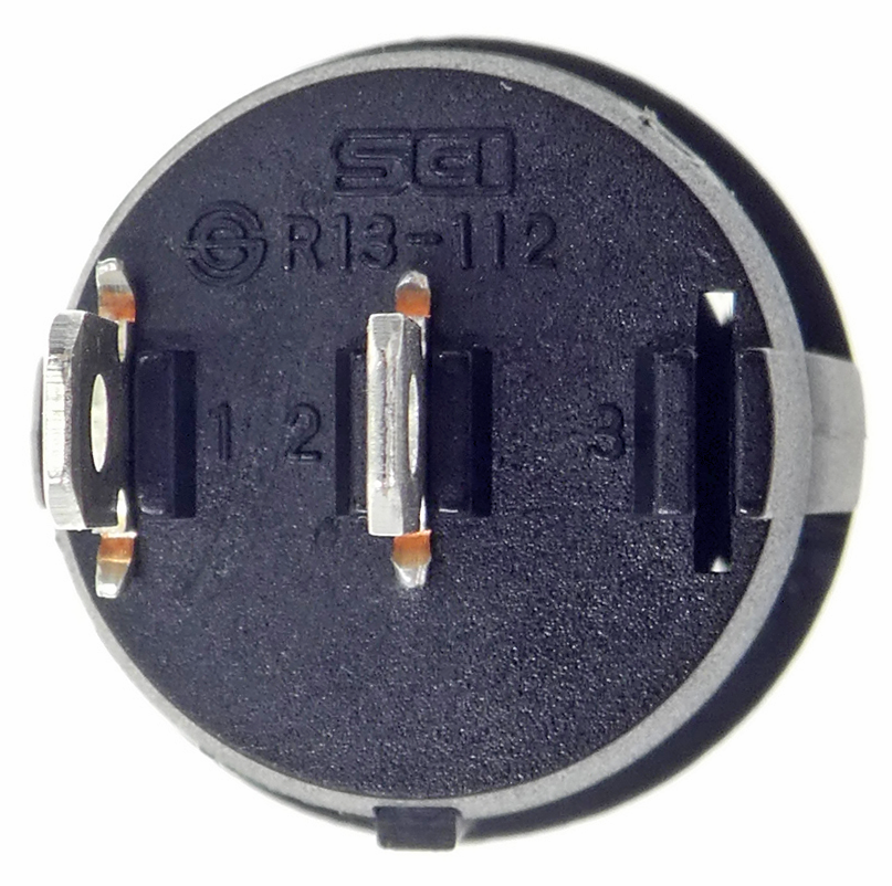 Rocker switch round 20mm, black - fhp.fi - appliance spare parts