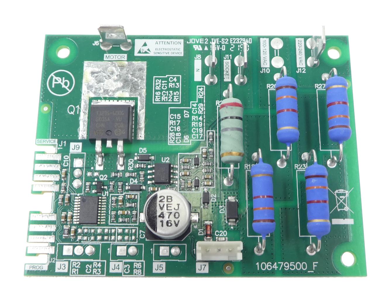 Nilfisk Alto vacuum cleaner pcb - fhp.fi - appliance spare parts