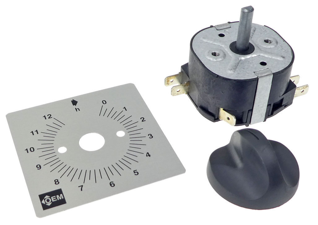 Mechanical timer, 12 hours - fhp.fi - appliance spare parts