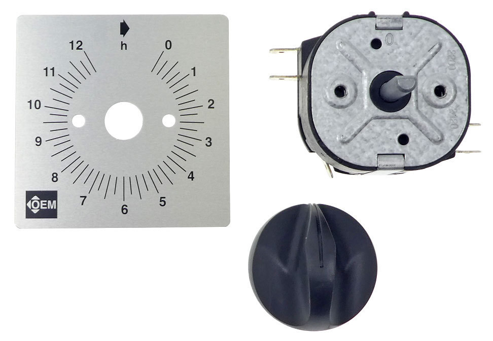 Mechanical timer, 12 hours - fhp.fi - appliance spare parts