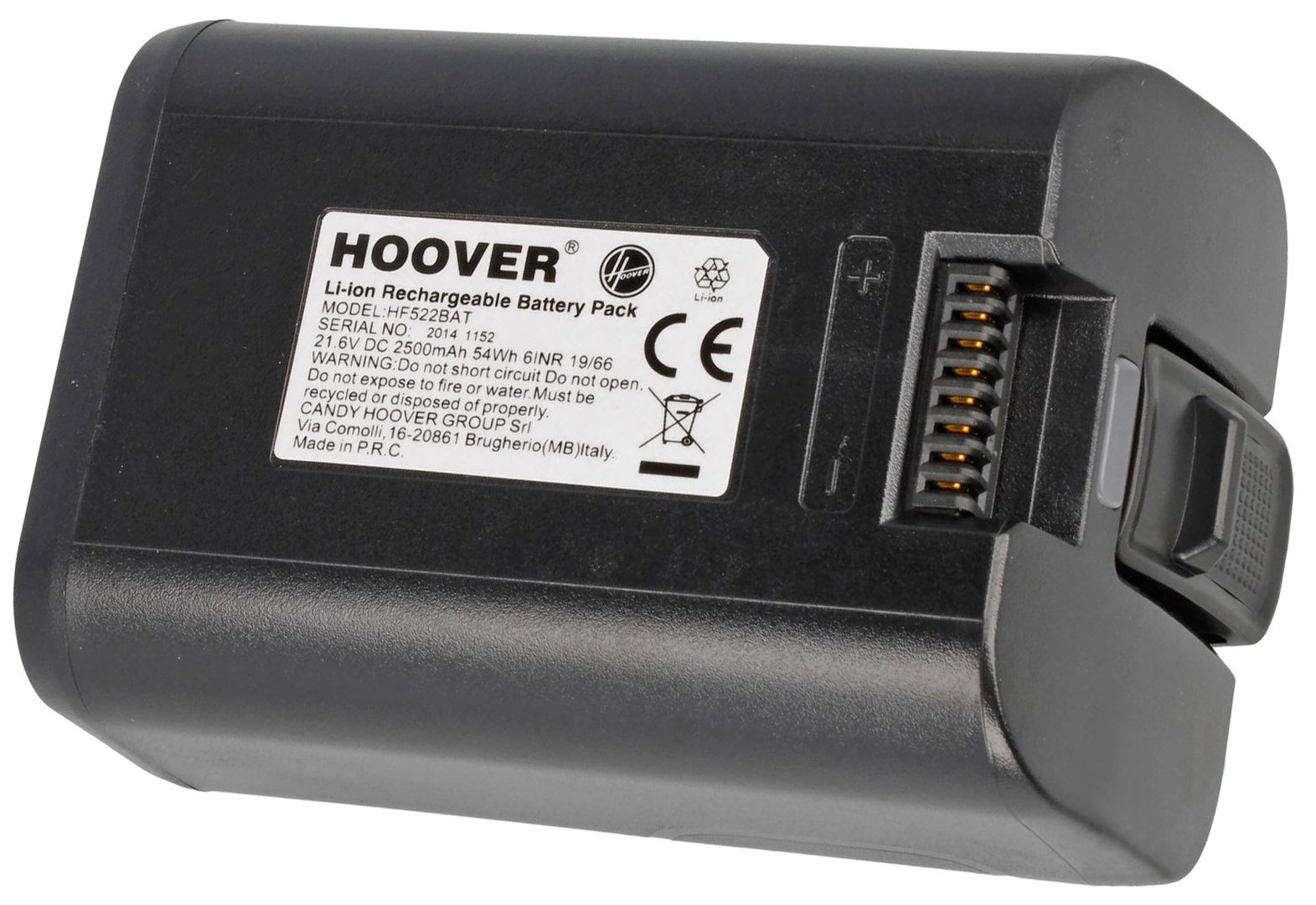 Hoover battery HF522BAT 21,6V DC 2500mAh - fhp.fi - appliance spare parts