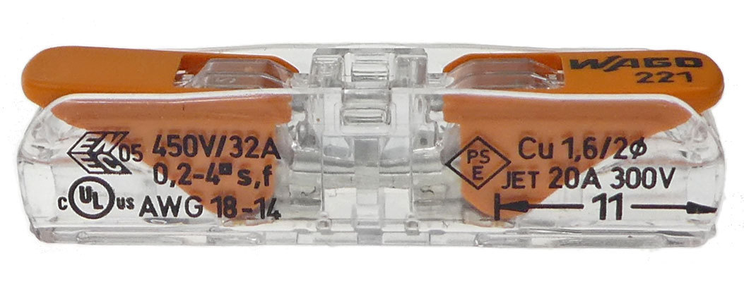 Wago inline connector 0,2-4mm2 - fhp.fi - appliance spare parts