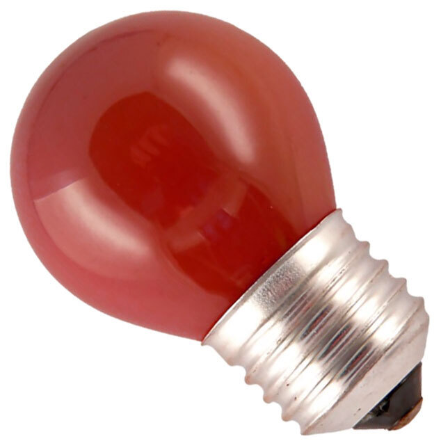Light bulb, red E27 25W 45x69mm - fhp.fi - appliance spare parts