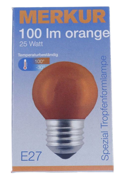 orange light bulb e27