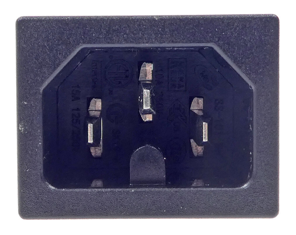 Power inlet IEC C16, 4,8mm connectors - fhp.fi - appliance spare parts